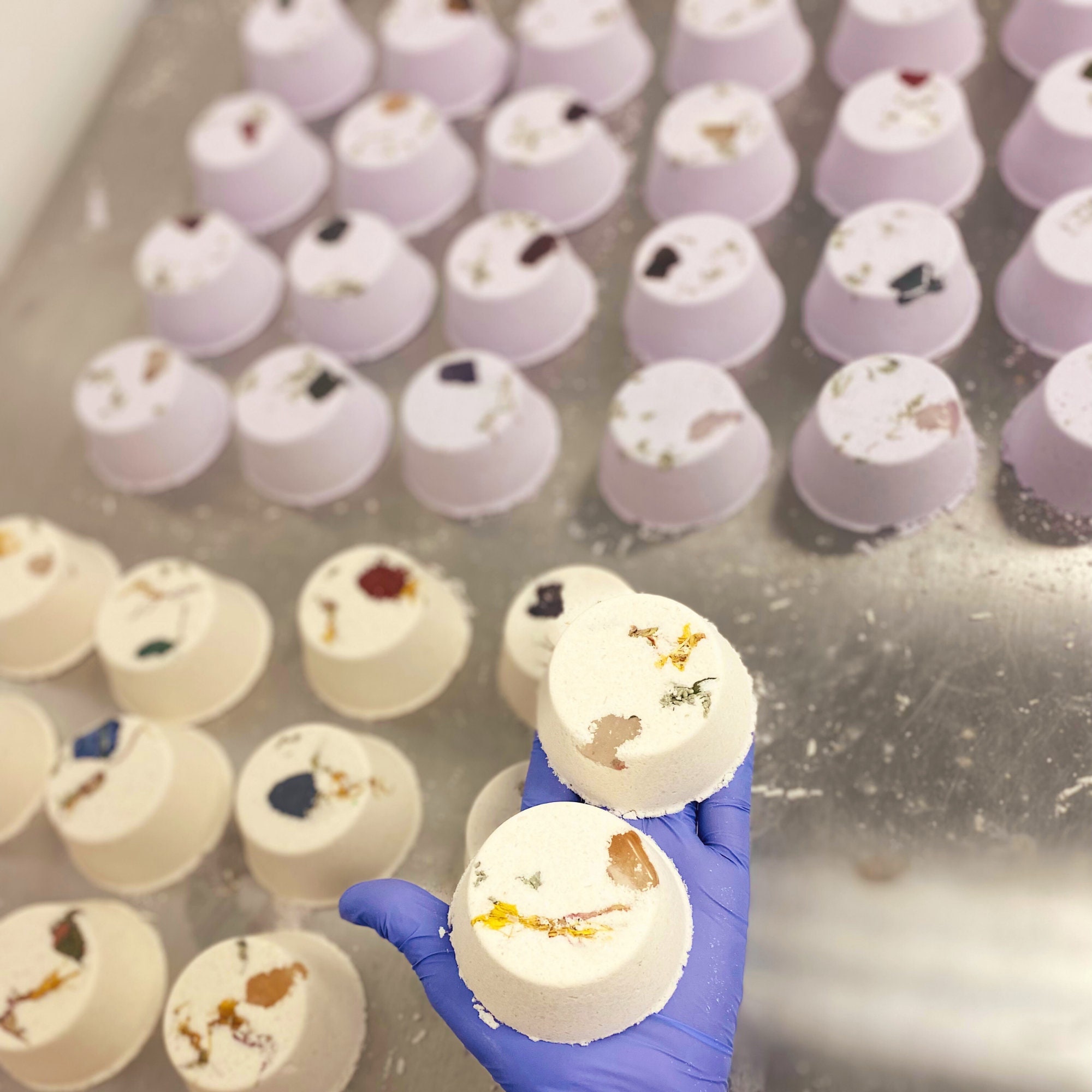 Crystal Bath Bomb 4-pack, Large 2.75 Essential Oil Bath Bomb Box, Spa ...