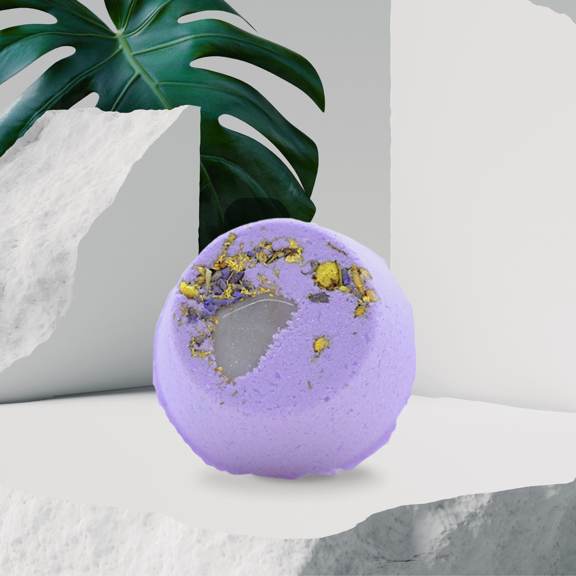 Crystal Bath Bomb 4-pack, Large 2.75 Essential Oil Bath Bomb Box, Spa ...