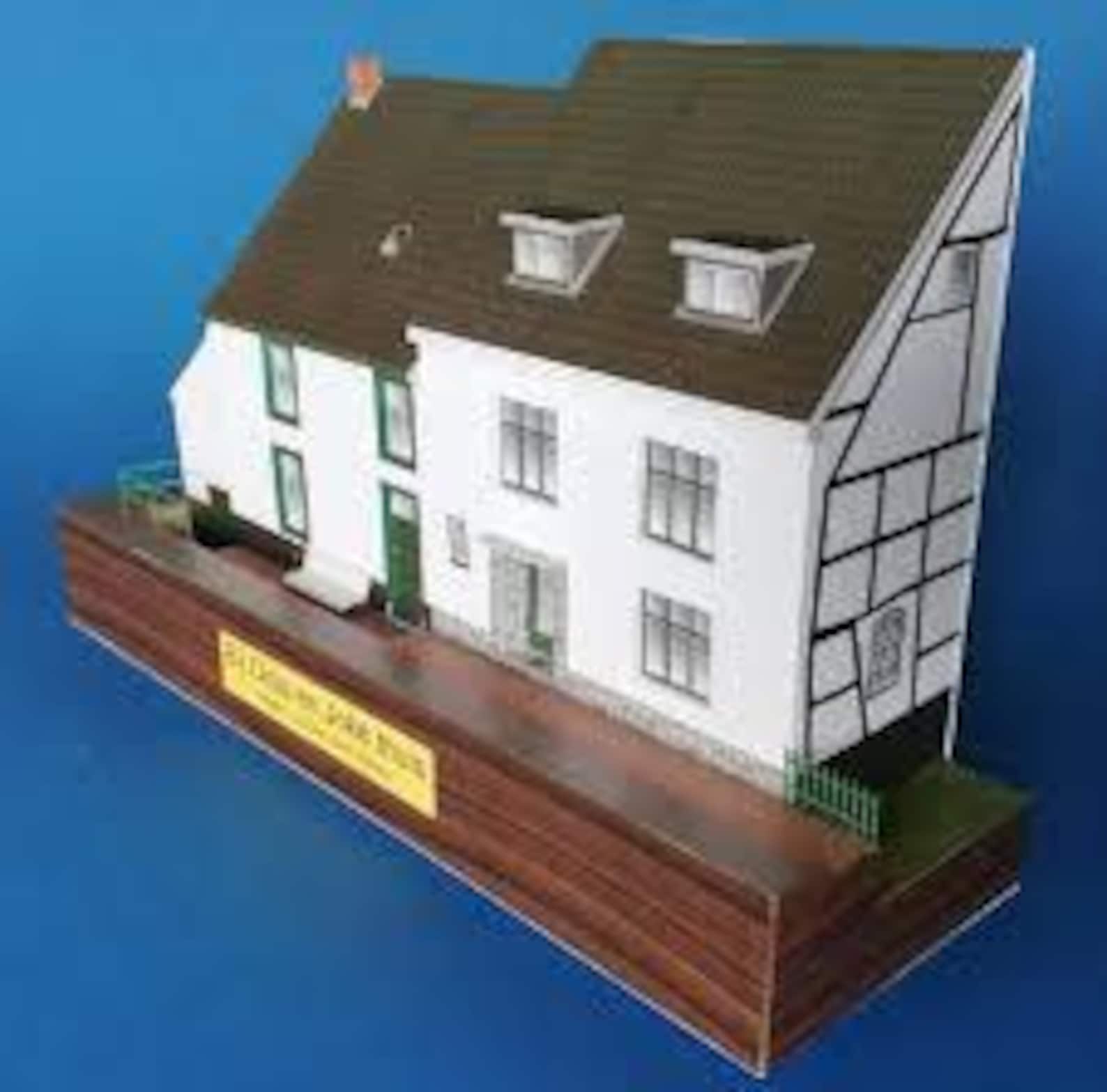 Paper Craft Architecture: DIY Houses & Office Models (PDF Downloadable ...