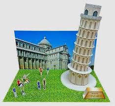 Leaning Tower of Pisa – Printable Paper Model PDF | DIY Landmark ...