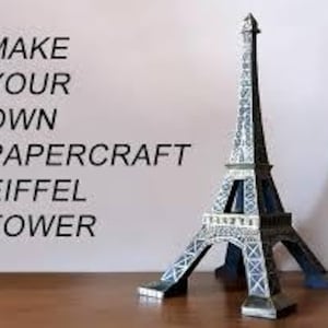 Paper Craft Eiffel Tower DIY Gifts for Kids Birthday Gifts Paper Toys ...