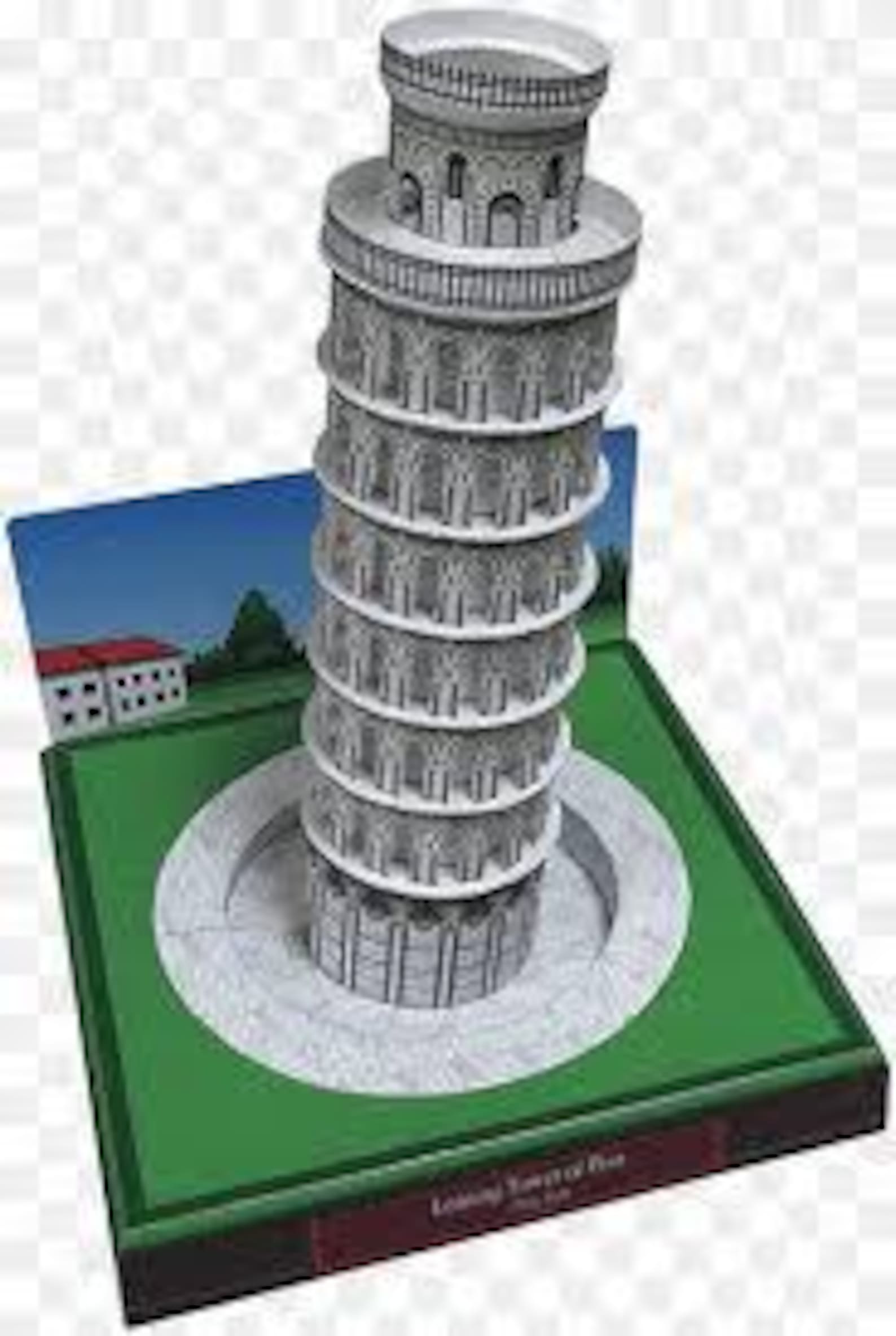 Leaning Tower of Pisa – Printable Paper Model PDF | DIY Landmark ...