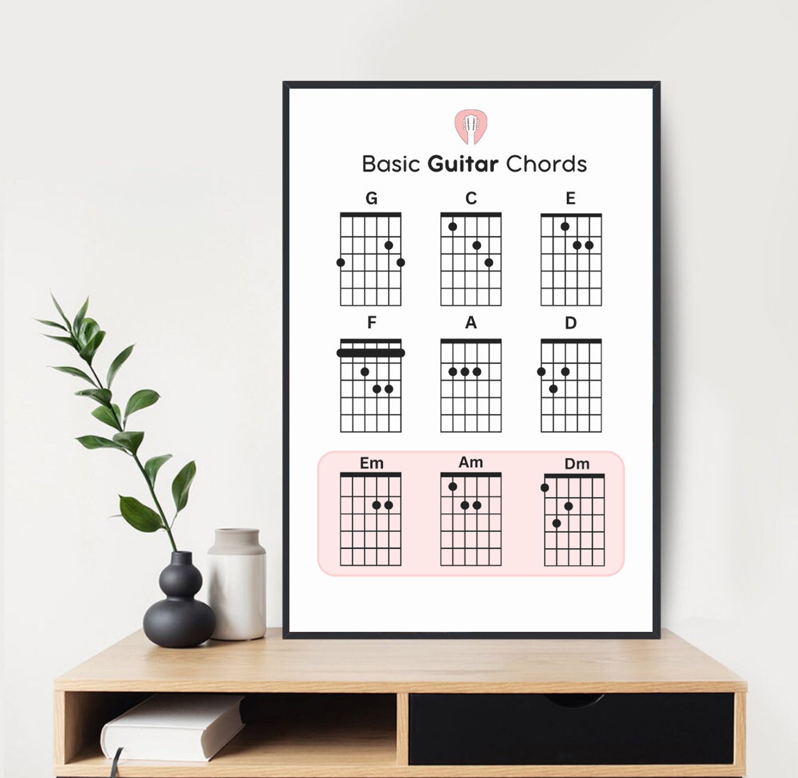 Beginner Guitar Chords, Digital PDF for Guitar Beginners, Guitar ...