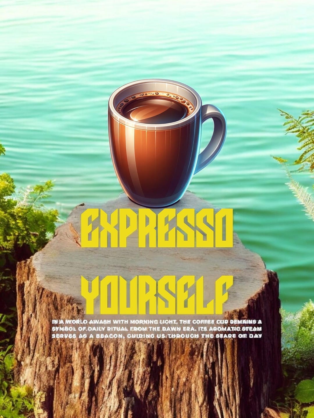 Coffee Expresso Yourself Digital Print High Resolution 300dpi PNG - Etsy