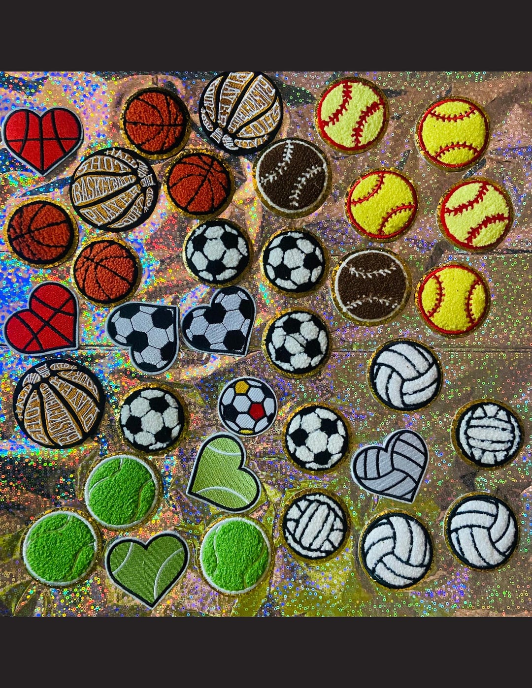 Sports Balls Iron on Patch Bundle - Etsy