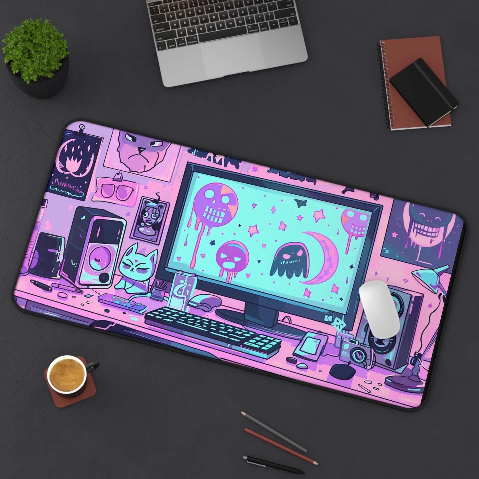 Pink Pastel Goth Gaming Mouse Pad - Etsy