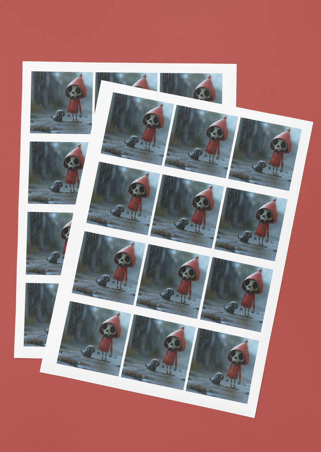 SKELETON DUDE Aesthetic Stickers Alternative/emo Cat Lover Custom ...