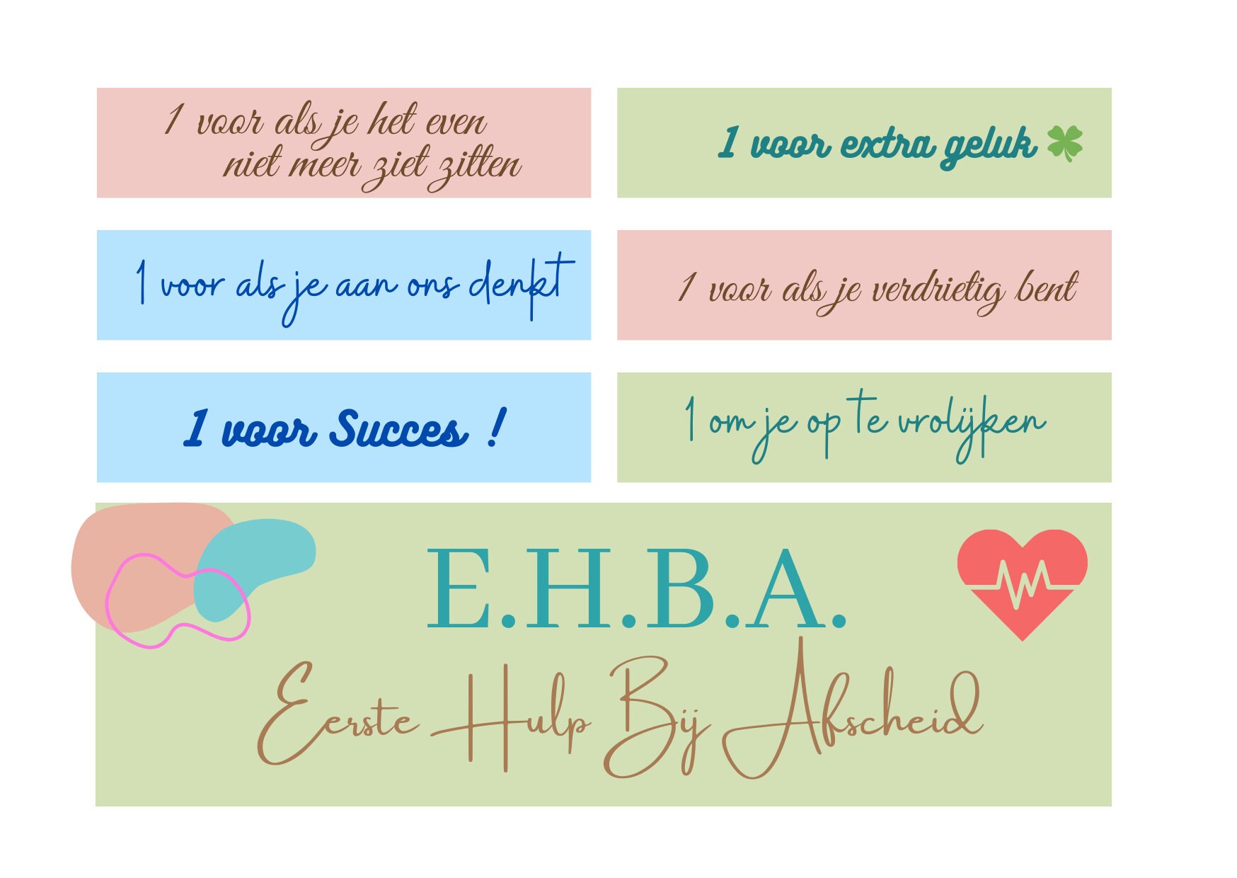 EHBA Pdf Print Bij Afscheid Collega - Etsy