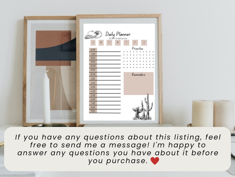 Western Daily Planner/ Digital Download/ Printable/ Daily Planner ...