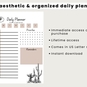 Western Daily Planner/ Digital Download/ Printable/ Daily Planner ...