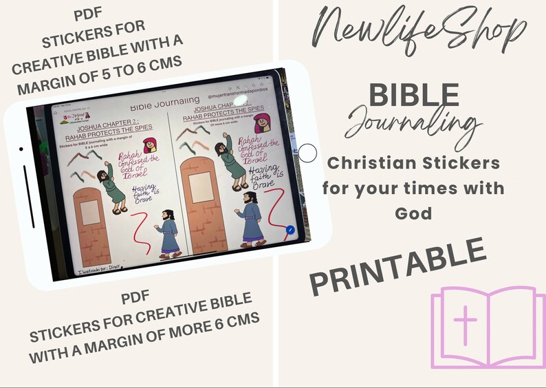 Stickers for Bible Journaling JOSHUA CHAPTER 2 - Etsy