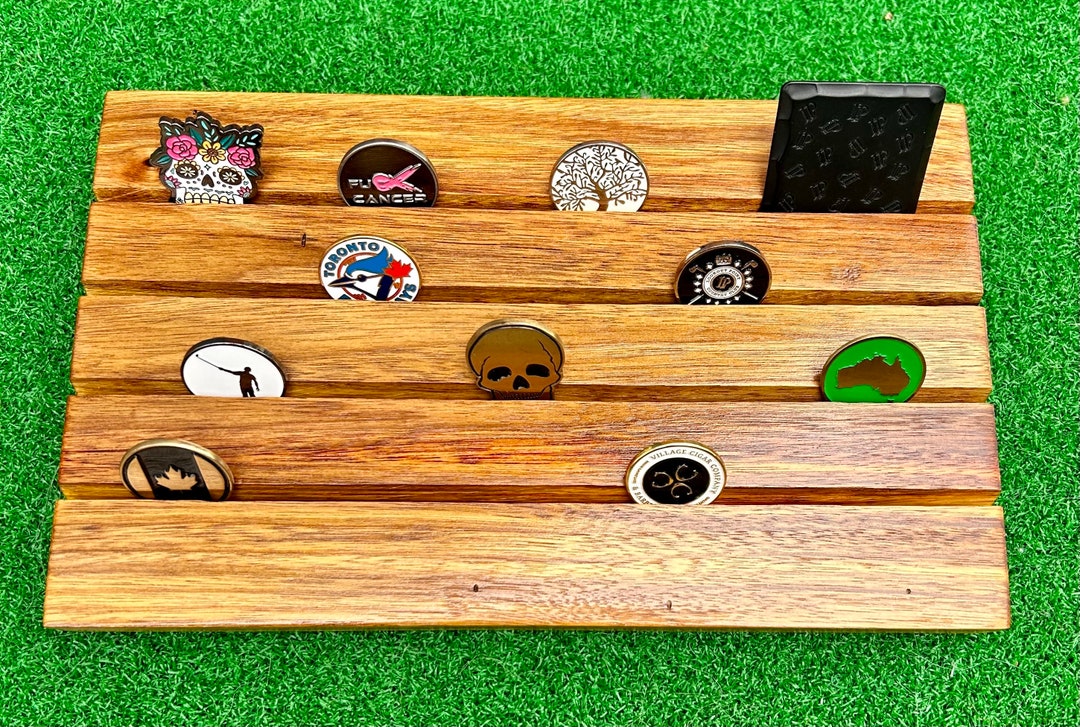 Wood Golf Ball Marker Display Canary Wood - Etsy