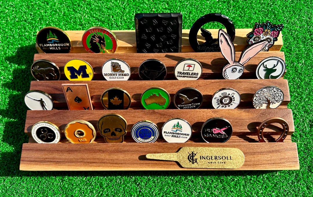 Wood Golf Ball Marker Display Maple - Etsy