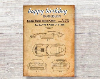 Corvette Birthday - Etsy