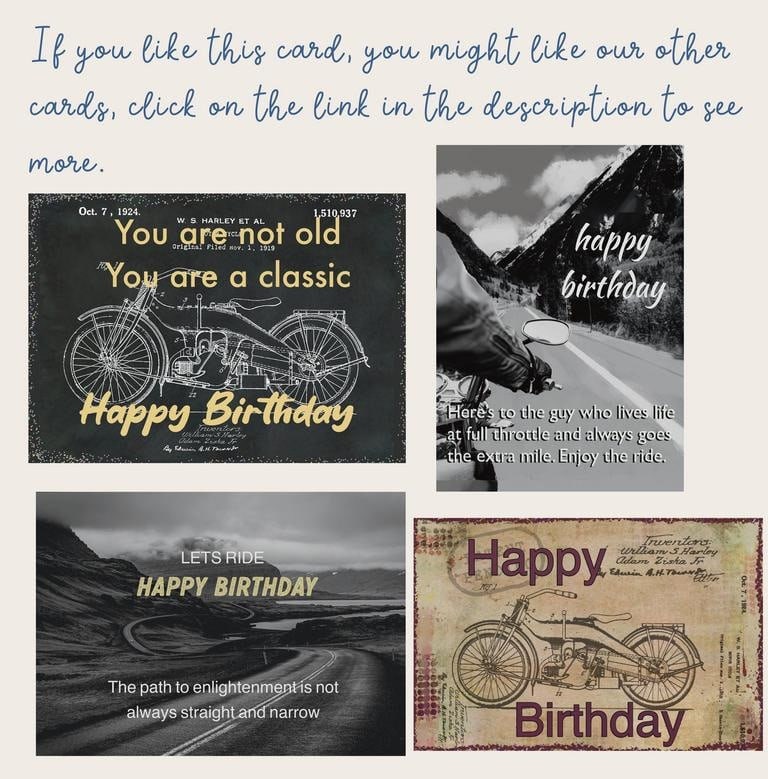 Harley Davidson Retirement Card, Congratulations for Military, Police ...