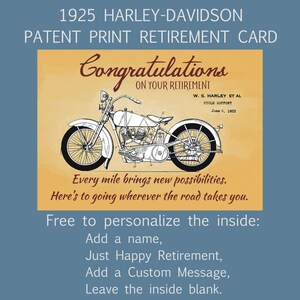 Harley Davidson Retirement Card: Motorcycle Congratulations ...