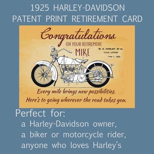 Harley Davidson Retirement Card: Motorcycle Congratulations, Free to ...