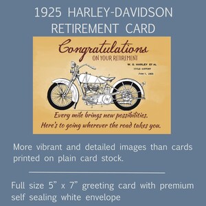 Harley Davidson Retirement Card: Motorcycle Congratulations ...