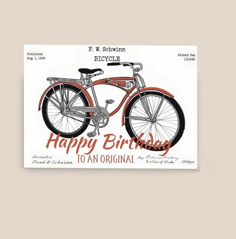Bicycle Birthday Card, Great Cyclist Birthday Card for Husband, Dad ...