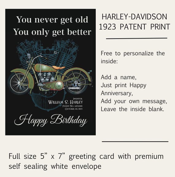Harley Davidson Birthday Cards Printable Happy Birthday Online Card