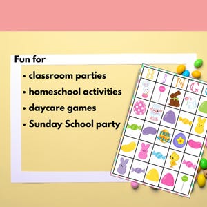 Easter BINGO Printable, Easter Games PRINTABLE, Easter Classroom Game ...