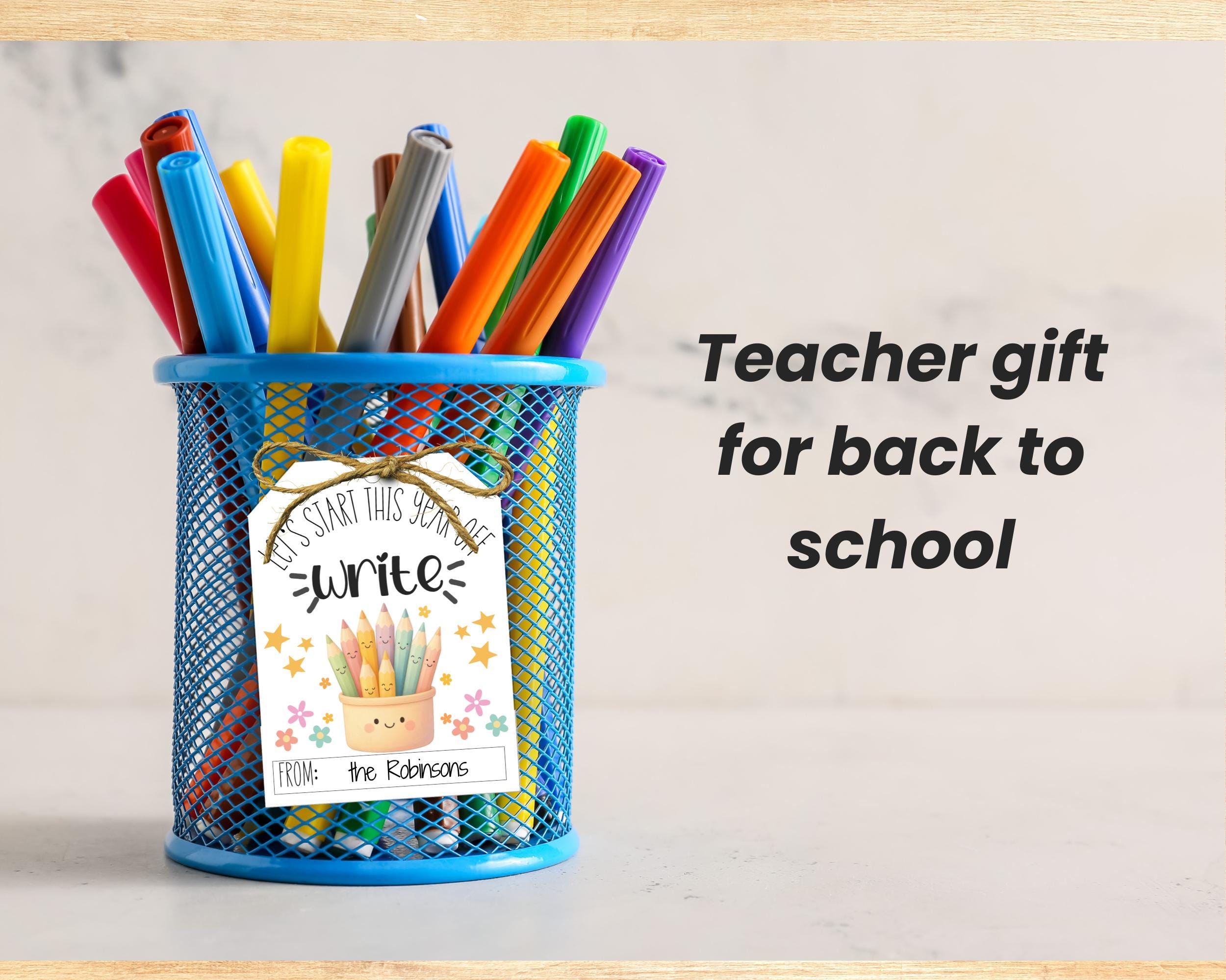 Back to School Printable Gift Tags | Let’s Start This Year off WRITE ...