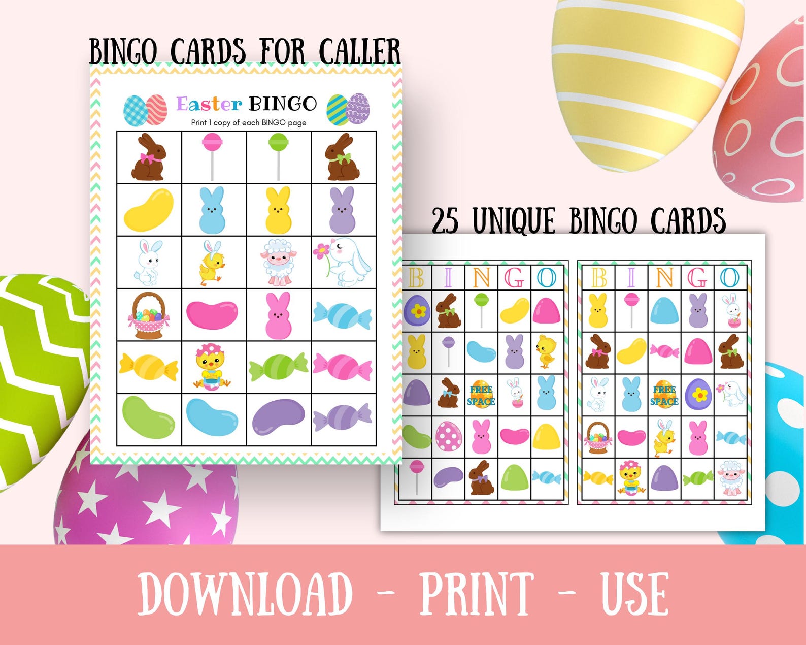 Easter BINGO Printable, Easter Games PRINTABLE, Easter Classroom Game ...