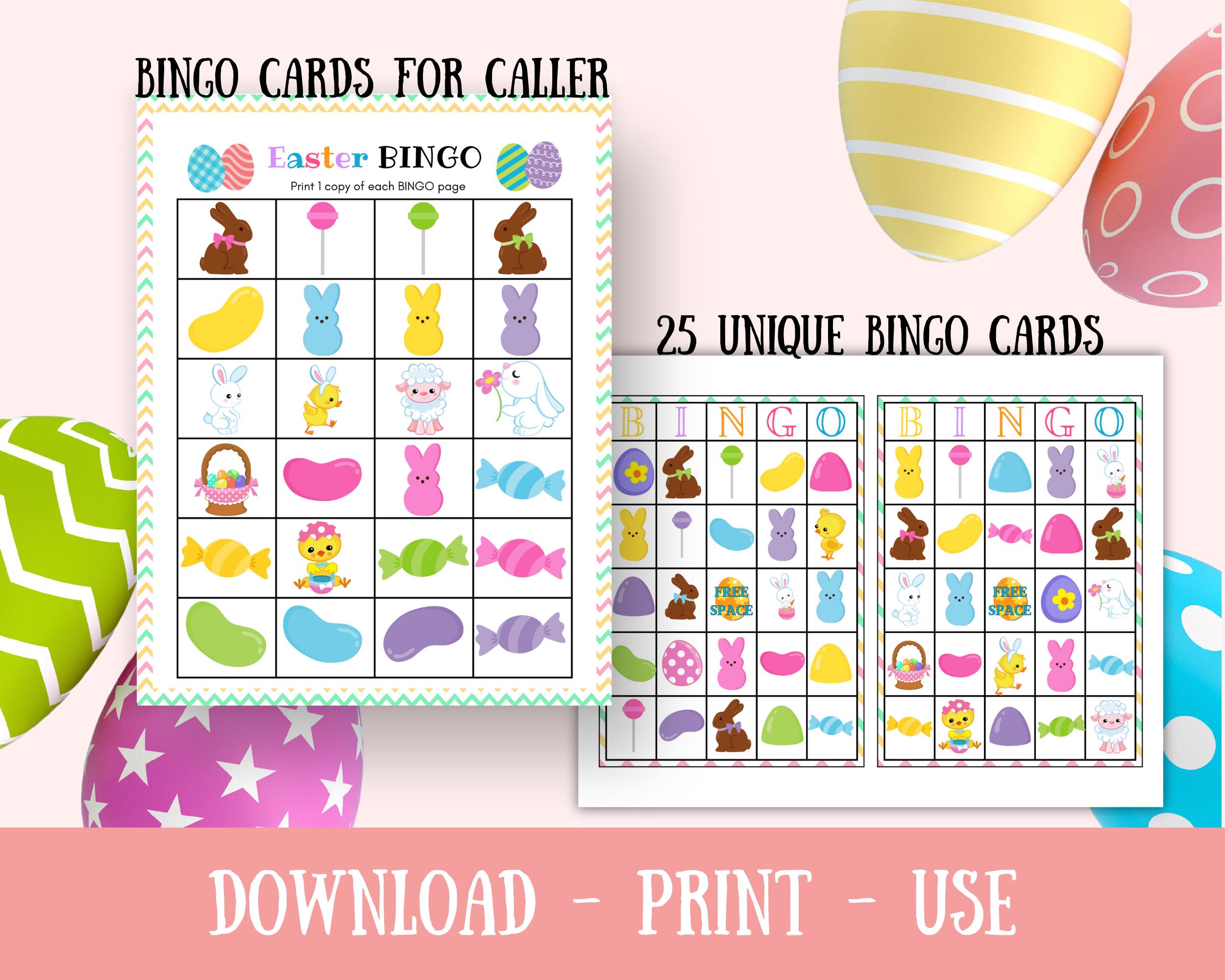 Easter BINGO Printable, Easter Games PRINTABLE, Easter Classroom Game ...