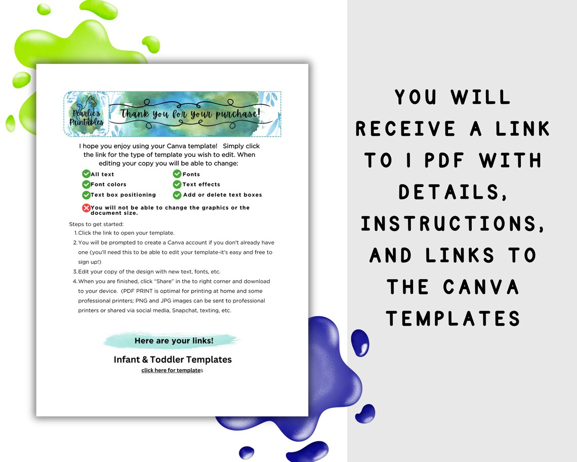 Infant & Toddler Diploma Template, PRINTABLE School Certificate, Canva ...