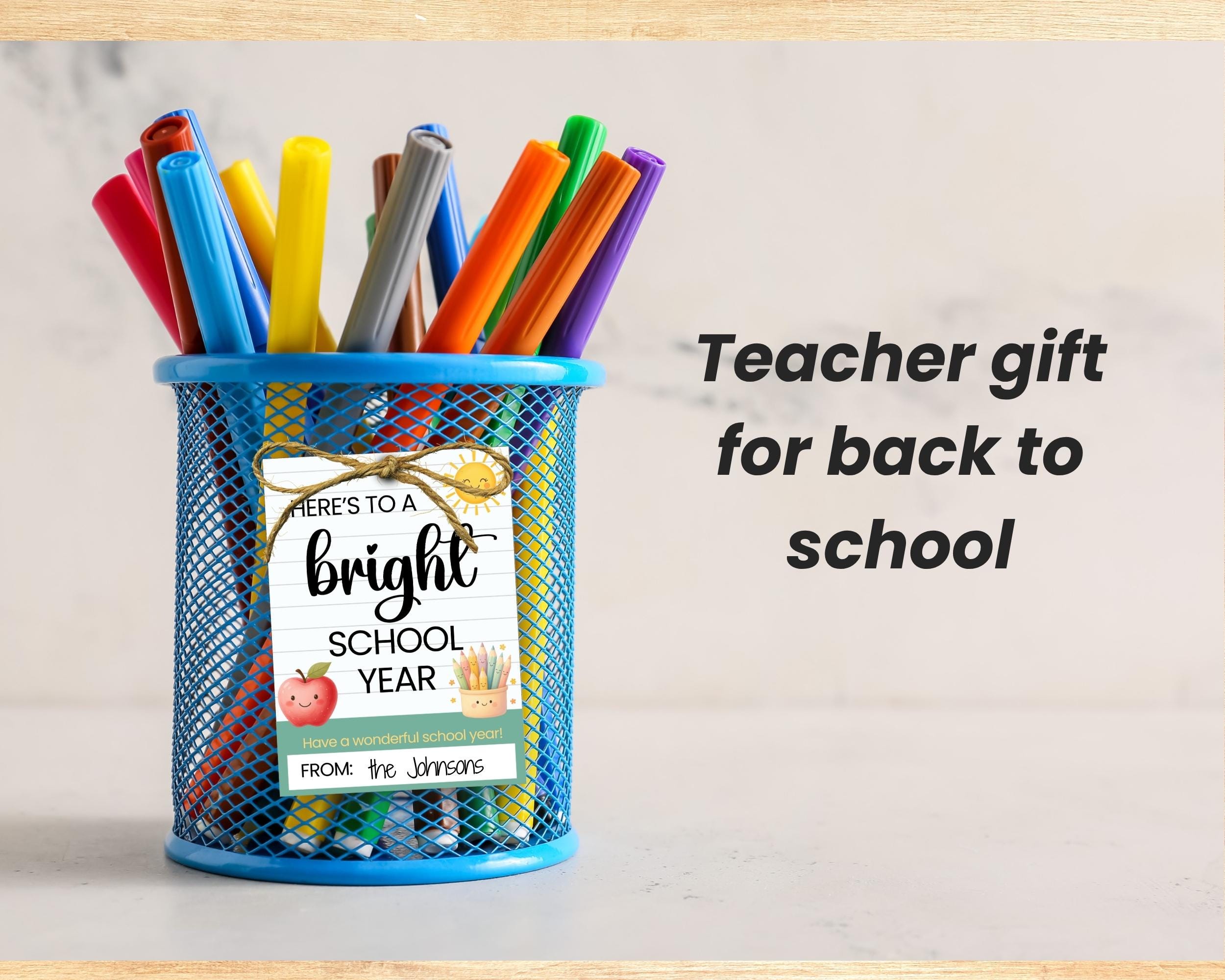 Back to School Printable Gift Tags | Here's to a Bright School Year ...