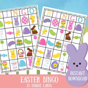 Easter BINGO Printable, Easter Games PRINTABLE, Easter Classroom Game ...