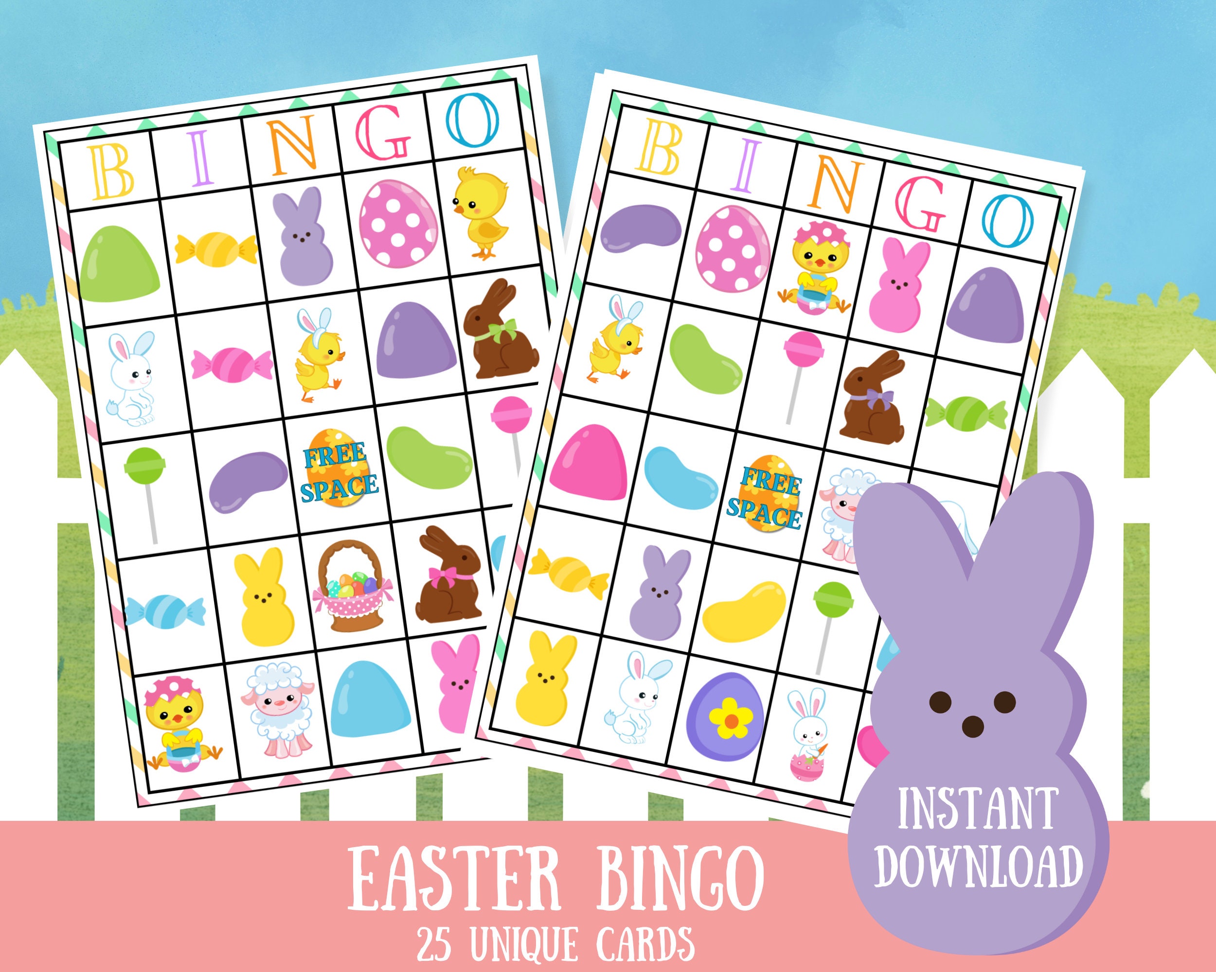 Easter BINGO Printable, Easter Games PRINTABLE, Easter Classroom Game ...