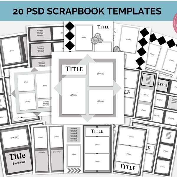 Scrapbook Layouts 12 X 12 - Etsy