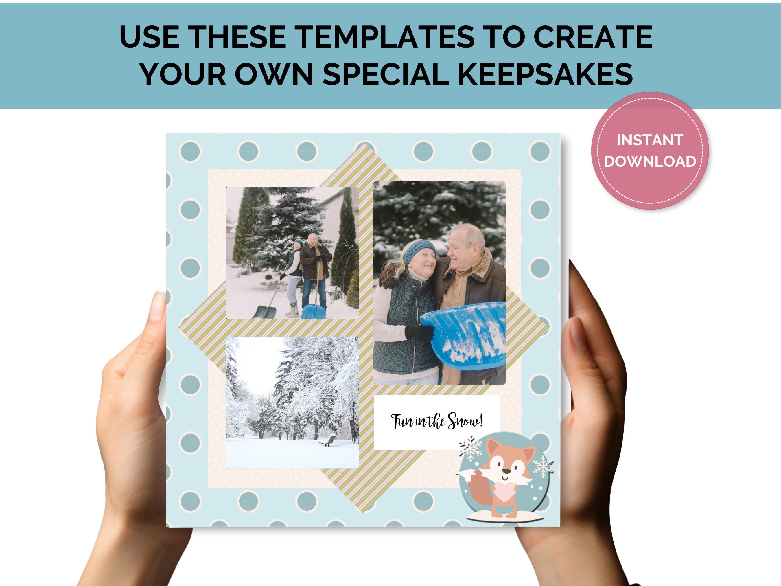 Digital Scrapbooking Pack - 12x12 Inch Layered PSD Templates for Junk ...
