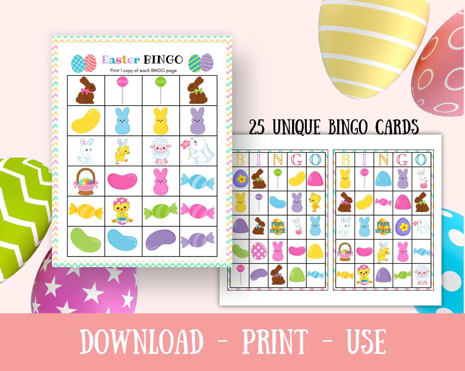 Easter BINGO Printable, Easter Games PRINTABLE, Easter Classroom Game ...