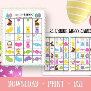 Easter BINGO Printable, Easter Games PRINTABLE, Easter Classroom Game ...