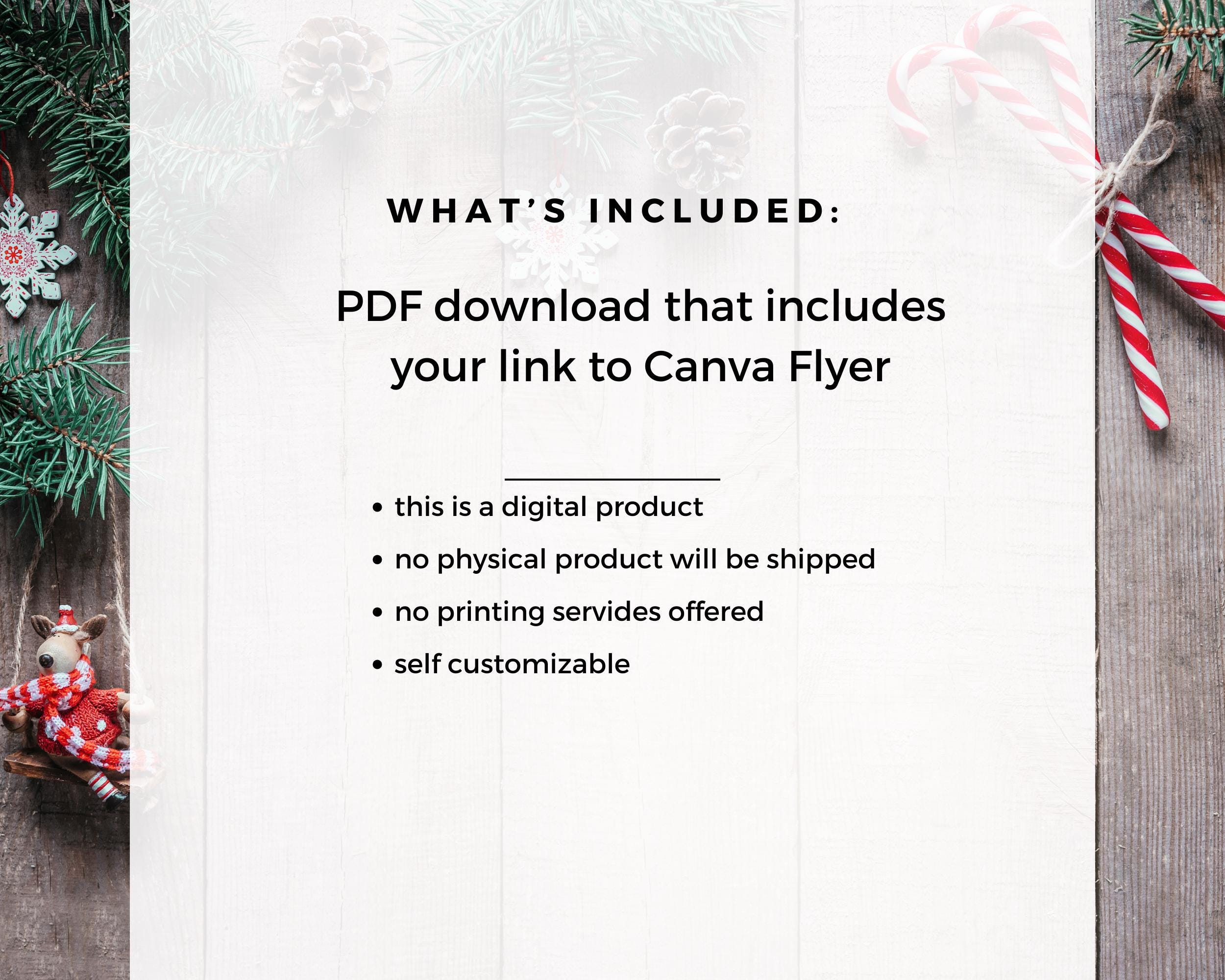 Holiday Gift Wrap Fundraiser Flyer - Editable Template for School ...