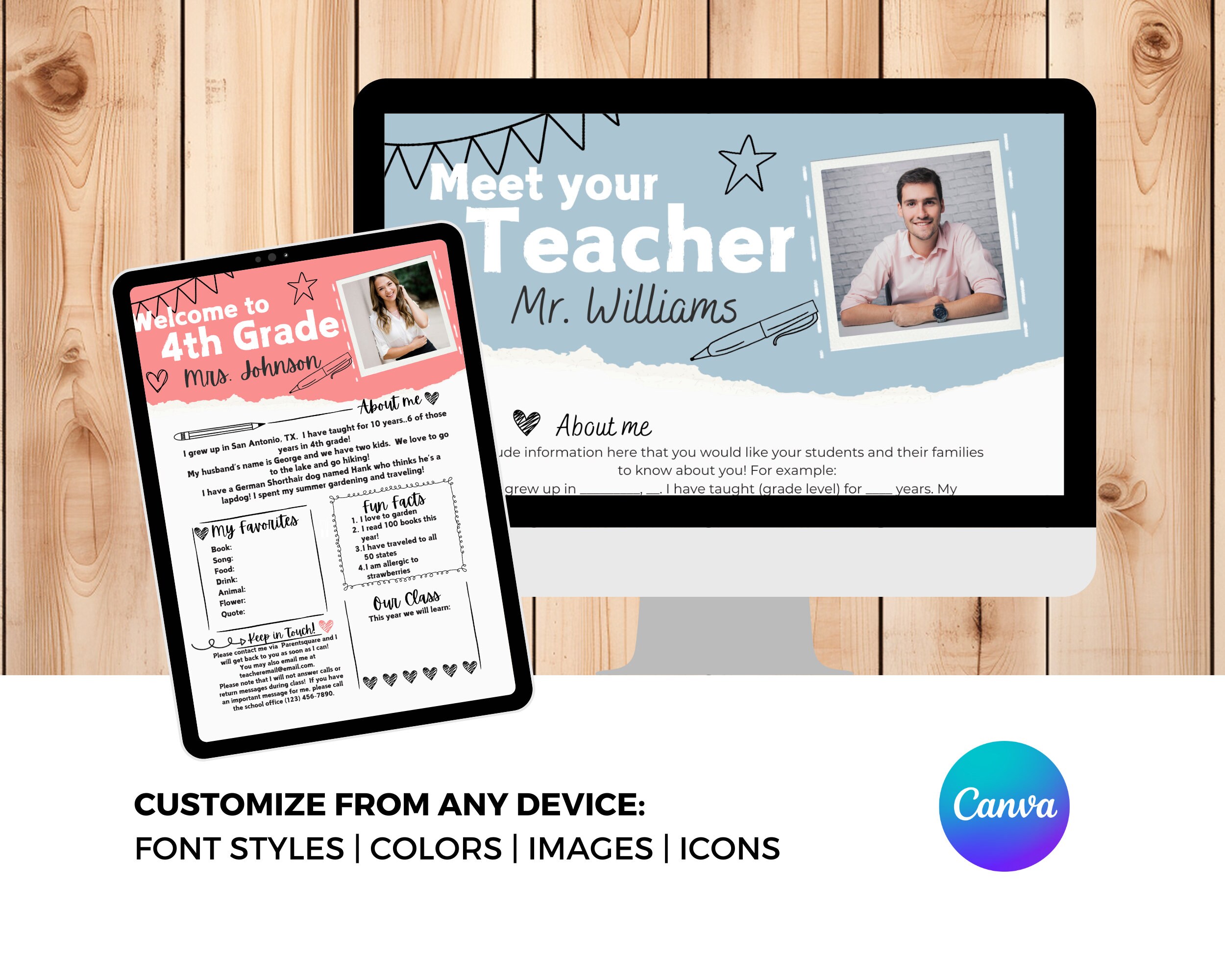 Meet the Teacher EDITABLE Template, Teacher Welcome Letter, Back to ...