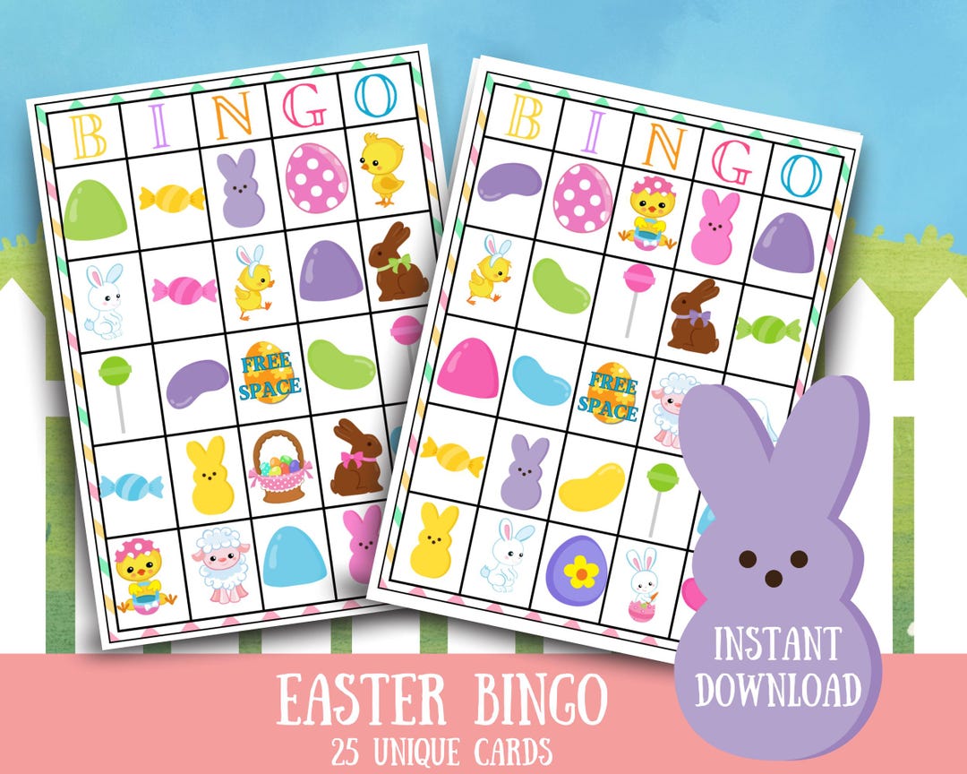 Easter BINGO Printable, Easter Games PRINTABLE, Easter Classroom Game ...