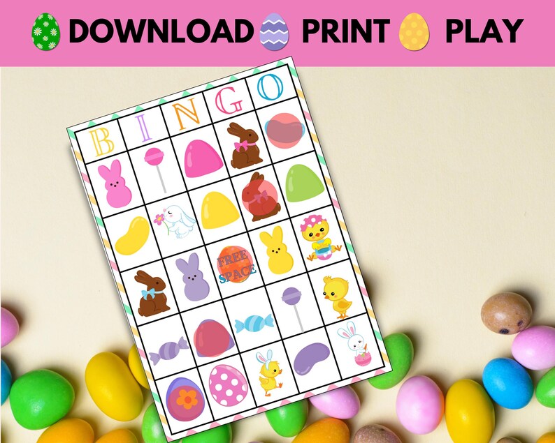 Easter BINGO Printable, Easter Games PRINTABLE, Easter Classroom Game ...