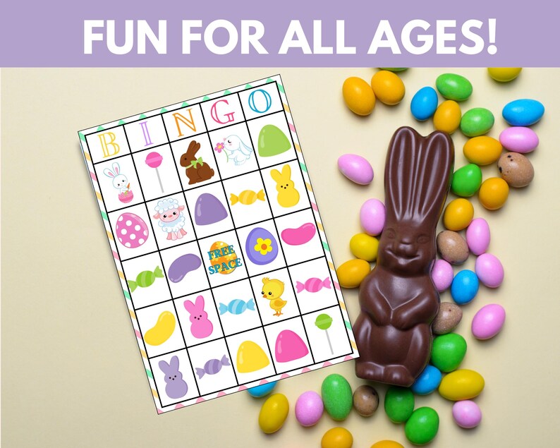 Easter BINGO Printable, Easter Games PRINTABLE, Easter Classroom Game ...