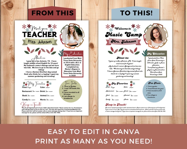 Meet the Teacher EDITABLE Template, Boho Teacher Welcome Letter, Back ...