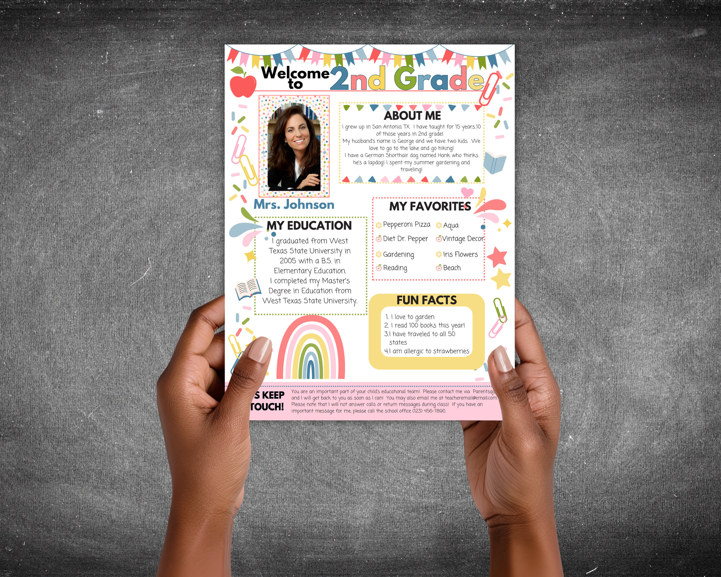 Meet the Teacher EDITABLE Template, Teacher Welcome Letter, Back to ...