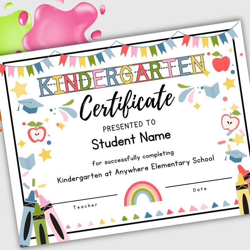 Kinder Diploma - Etsy