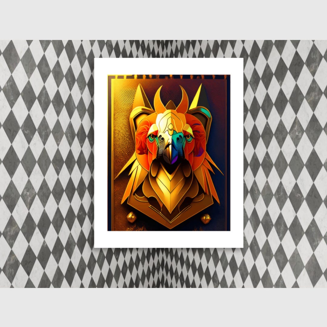 Fire Macaw Right to Bear Walls X Adobe Firefly 11x14 Poster - Etsy