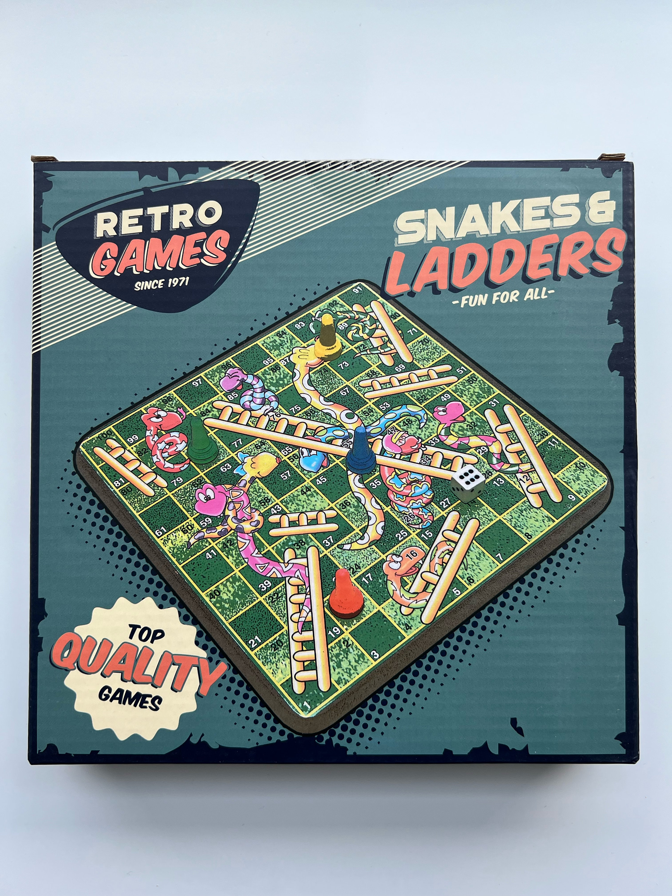 Retro Wooden Snakes and Ladders Game - Etsy