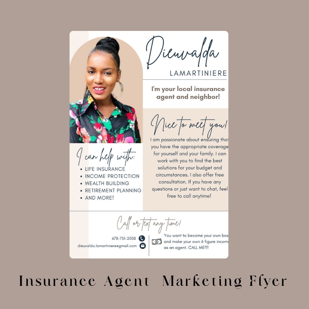 Life Insurance Agent Flyer, Insurance Broker Templates, Insurance ...