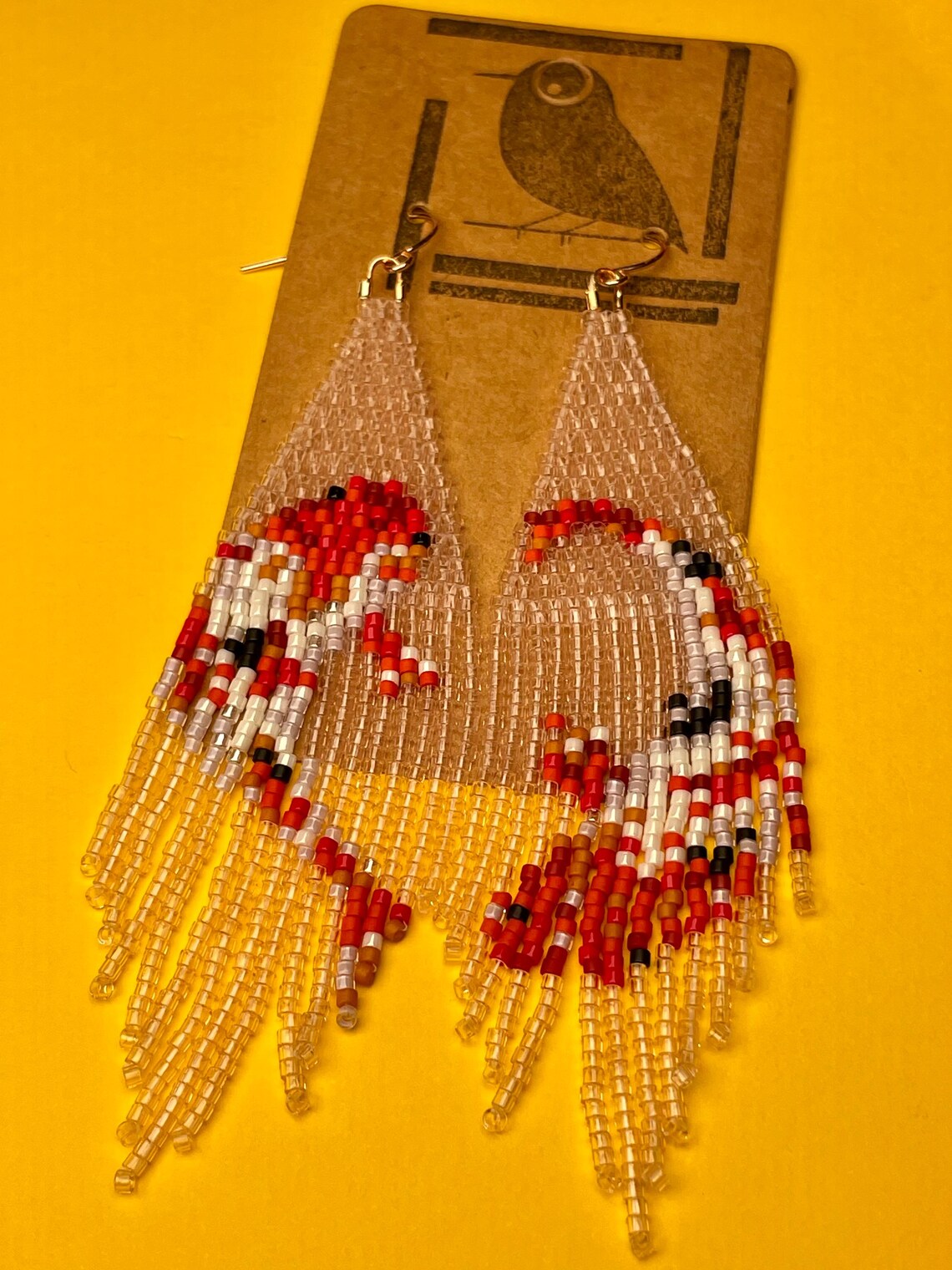 Koi Fish Beaded Earring Pattern: DIY Stitch Beading Tutorial (PDF) - Etsy