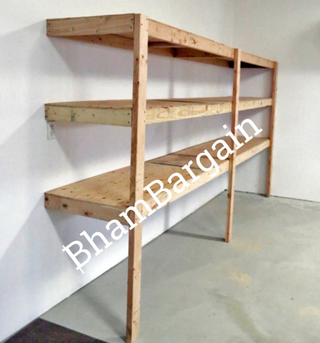 Easy DIY Garage Shelf Plan - Easy Guide to Building Garage Shelves! - Etsy
