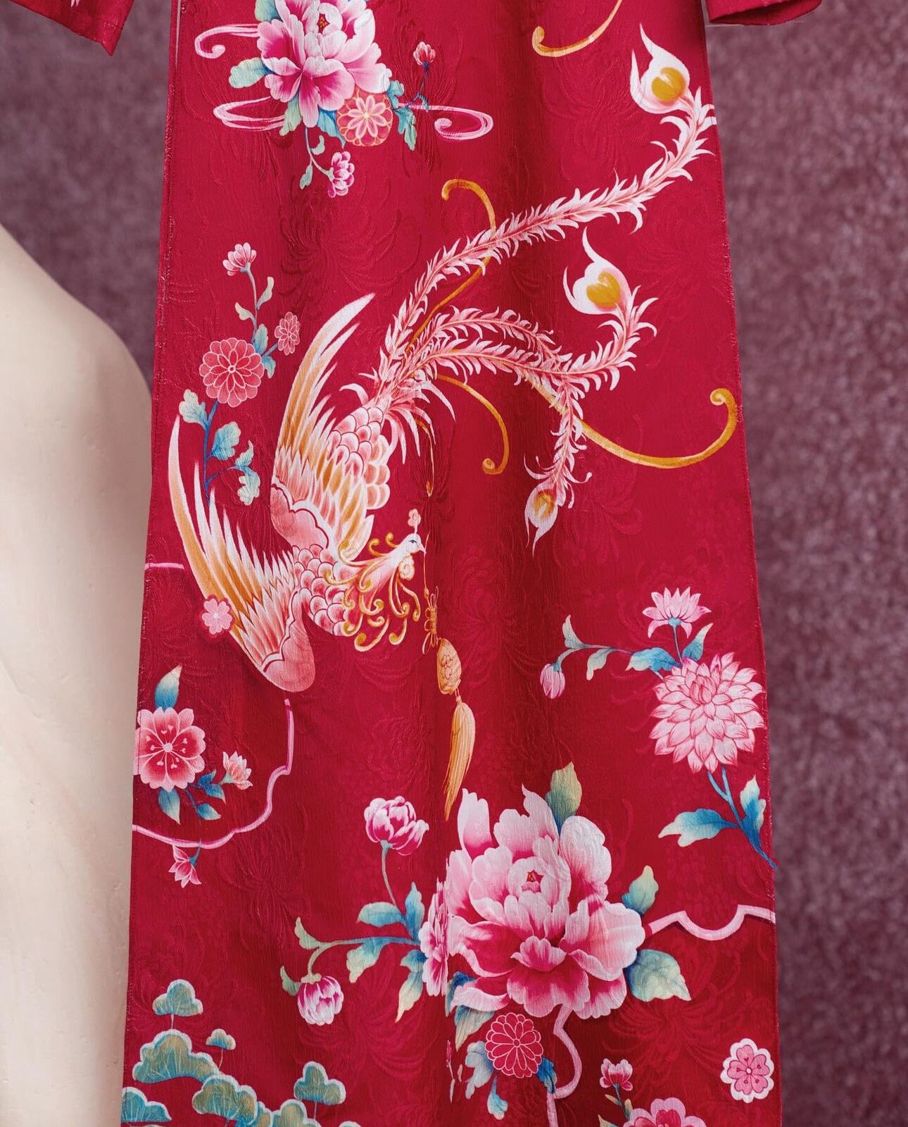 Vietnamese Traditional & Modern Ao Dai Red, Pants Included - Etsy
